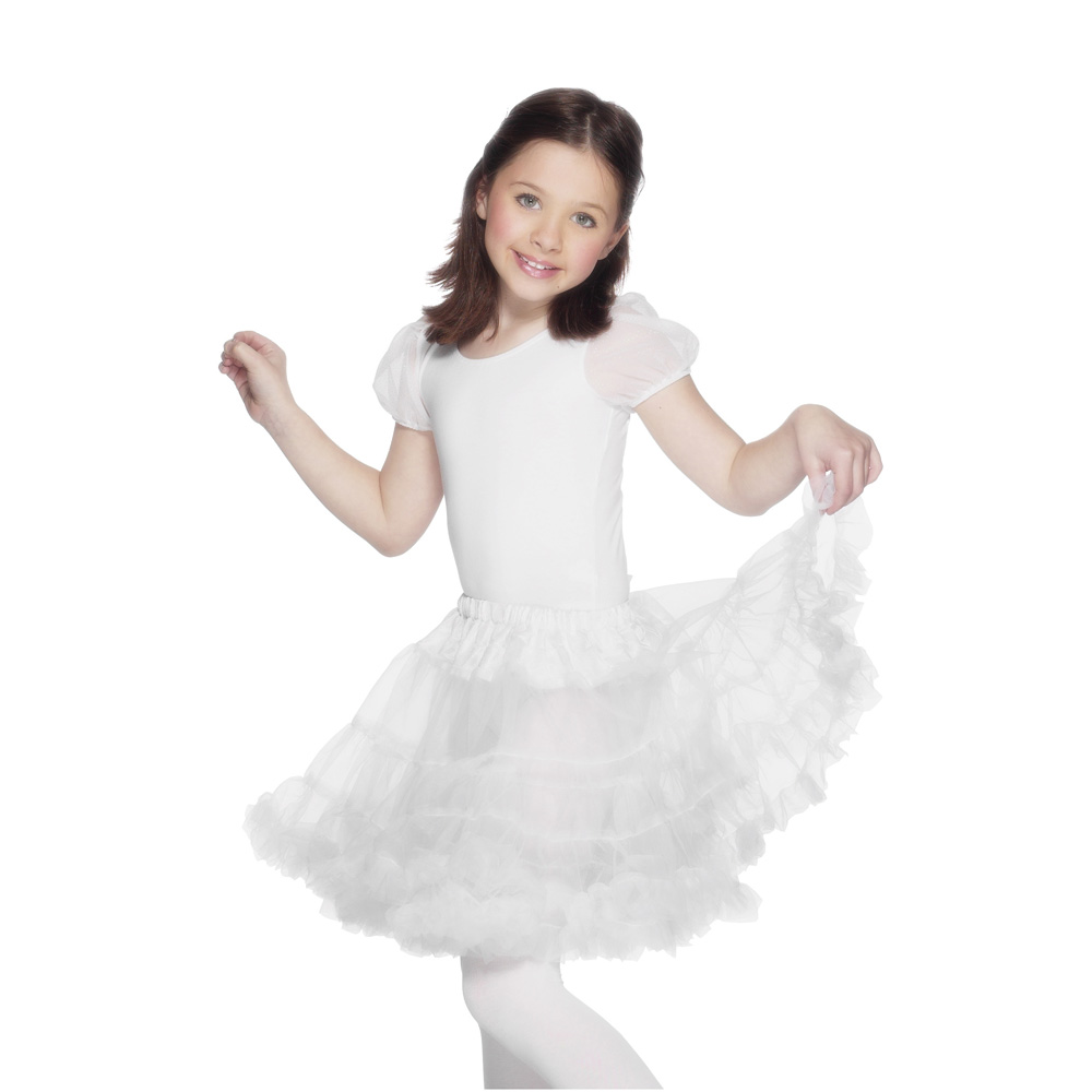 Jupon transparent blanc fille