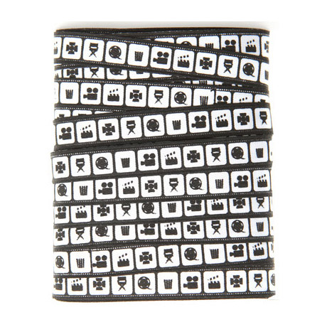 Ruban cinéma blanc et noir